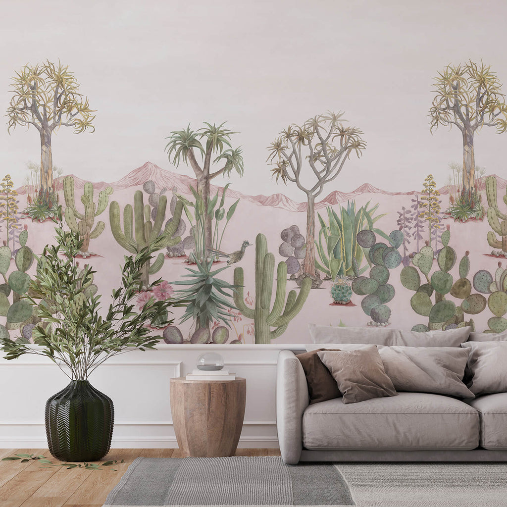 Desert Mural Wallpaper - Pink Sand – Sian Zeng
