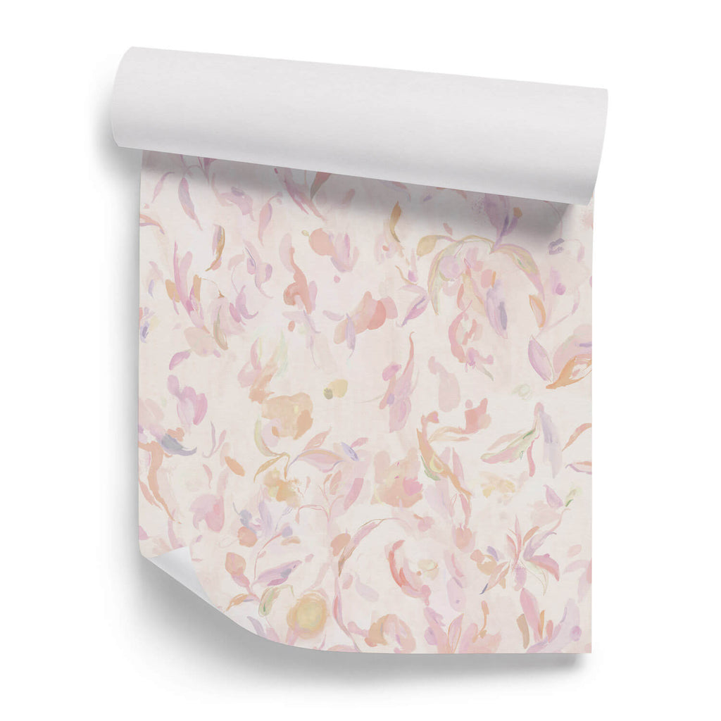 Abstract Blooms Wallpaper - Pink – Sian Zeng