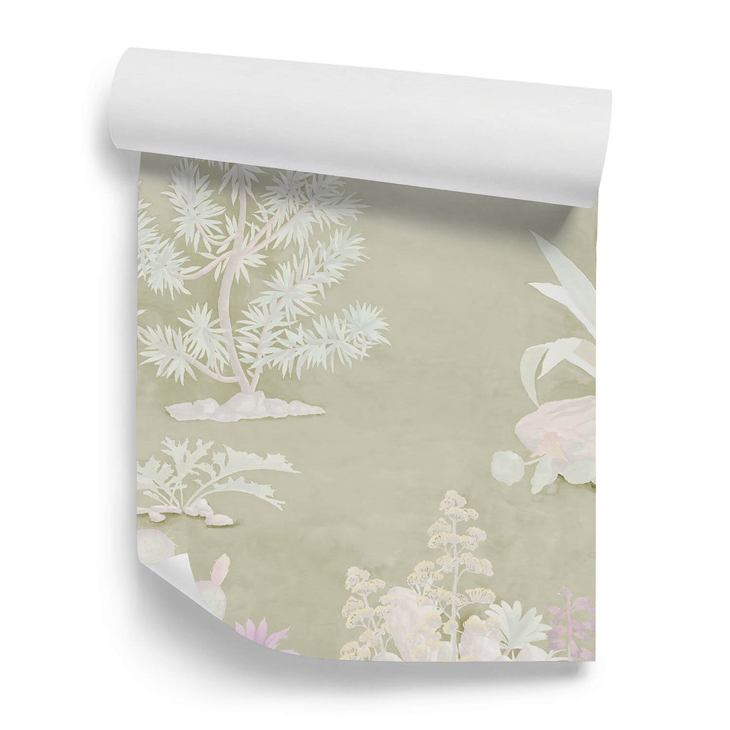End of Batch Desert Mural Wallpaper - Green Sand – Sian Zeng