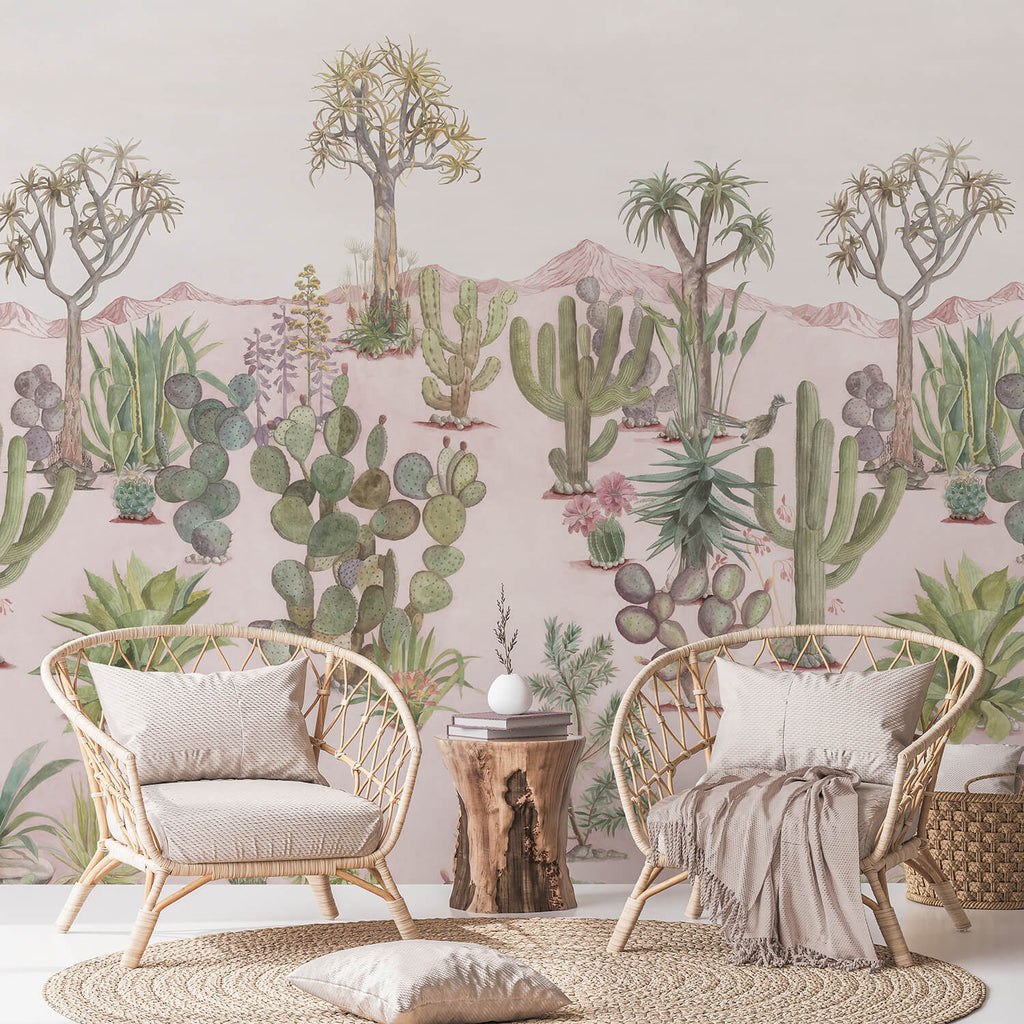 Desert Mural Wallpaper - Pink Sand – Sian Zeng