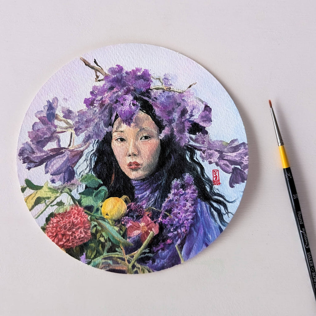 The Flower Bather Original Painting – Sian Zeng