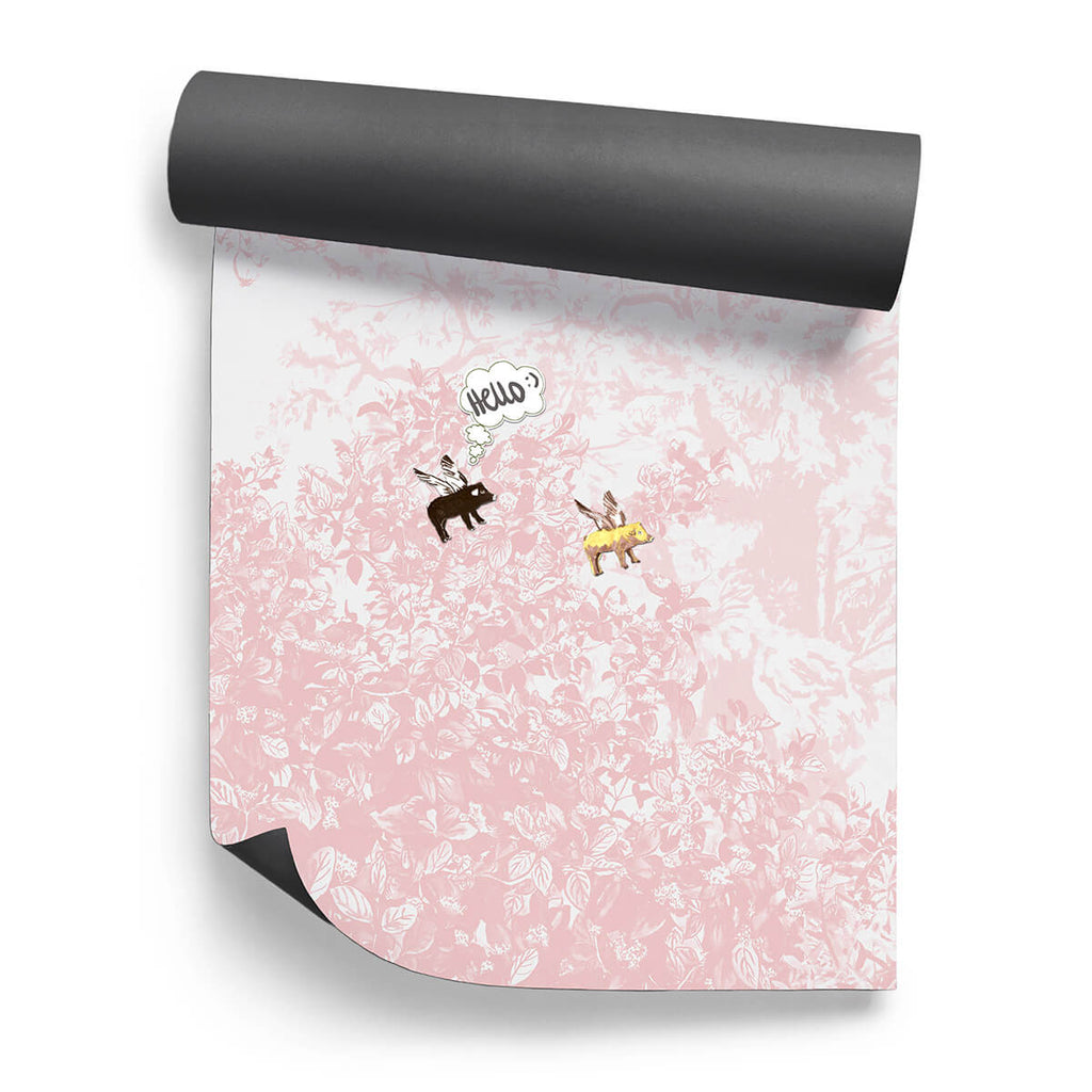 Magnetic Hua Trees Mural Wallpaper - Pink – Sian Zeng